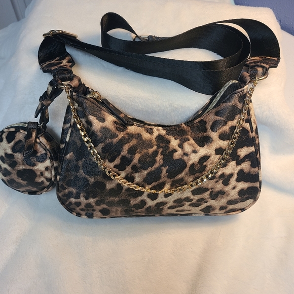 Loume | Bags | Loume Small Leopard Print Handbag With Matching Coin ...